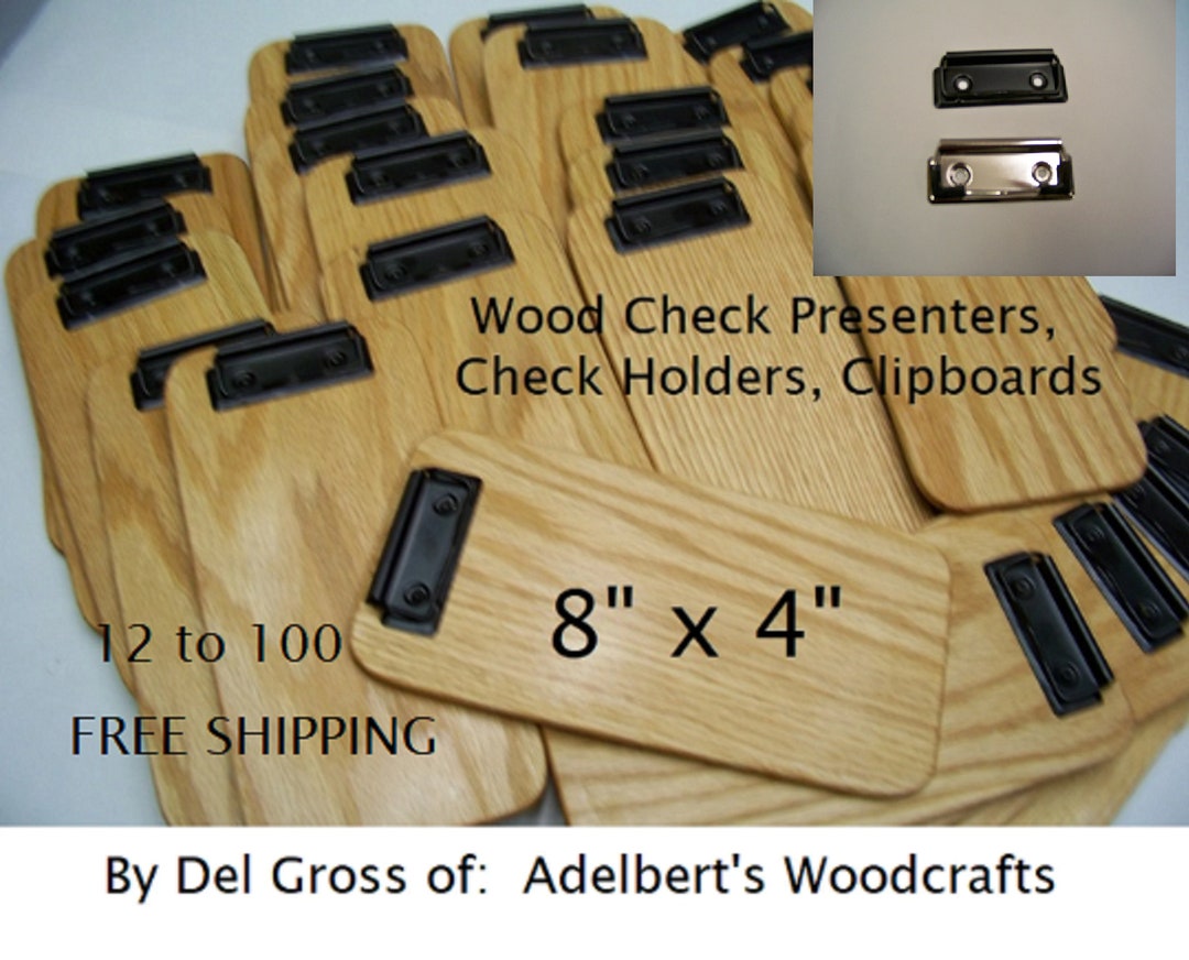 12 to 100 Wood Check Presenters, Check Holders, Clipboards, Restaurant ...