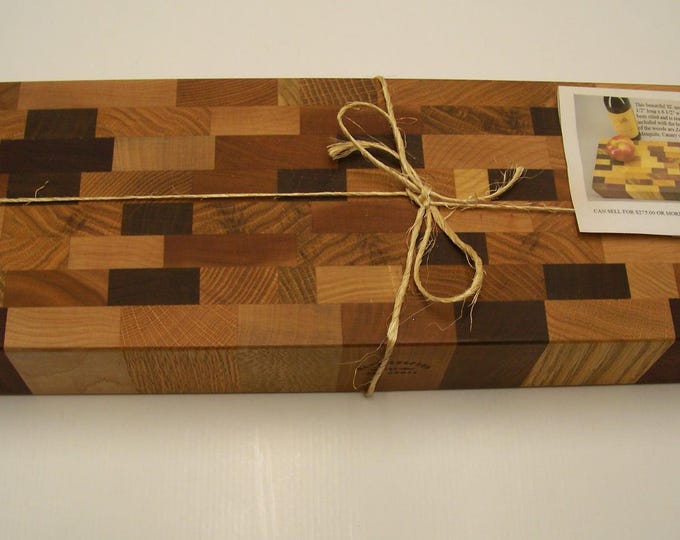 Buffet Cutting Board Butcher Block 21.5" X 6.5"x 2.5" Thick. Made in ...