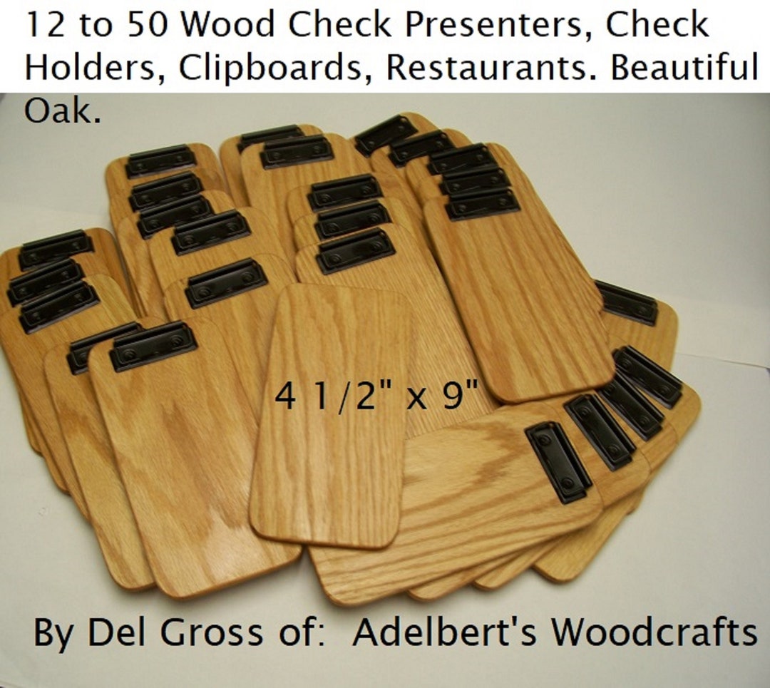 Wooden Clipboards, Restaurant Check Presenter, Memo Clipboards. Your ...