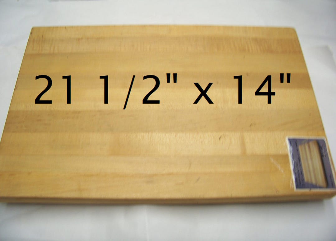 Extra-large Hard Maple Edge Grain Butcher Block Cutting Board With Legs ...