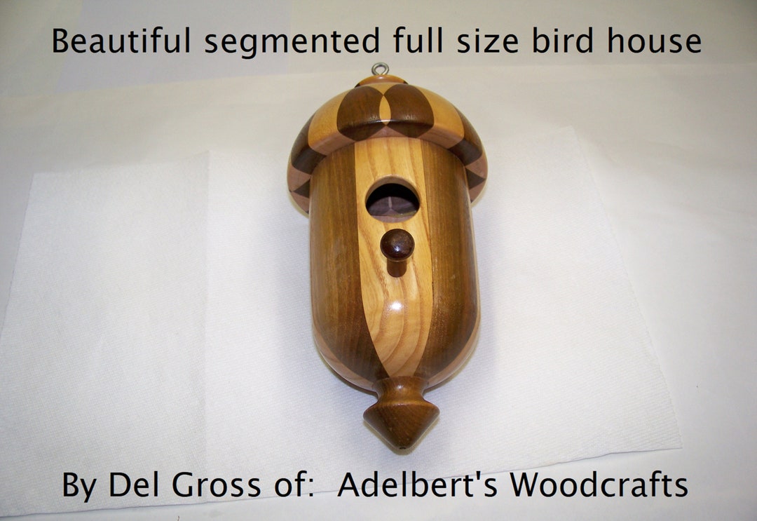 Segmented Full Size Lathe Turned Birdhouse - Etsy