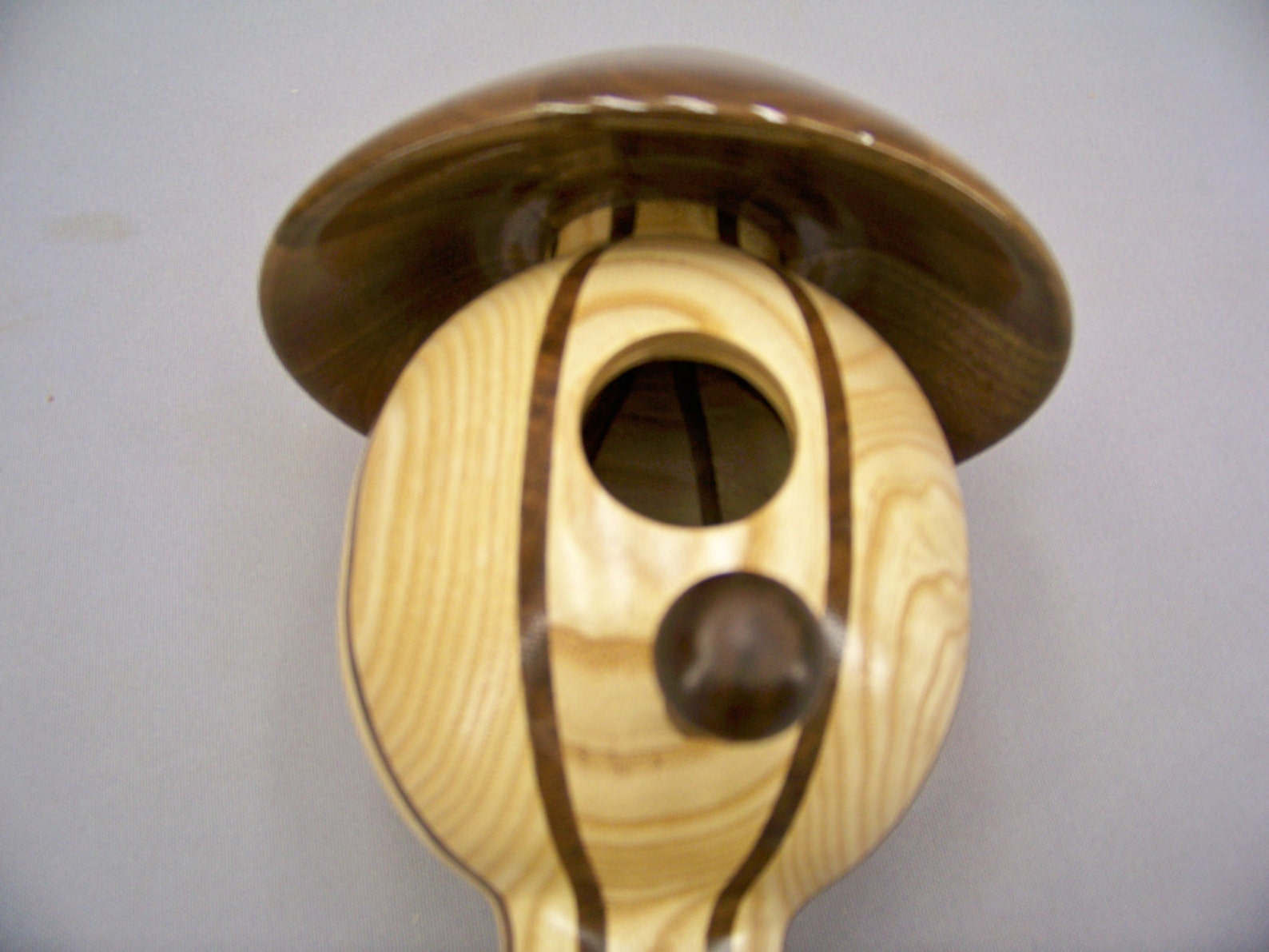 Designer Handcrafted Round Lathe Turned Bird House for Sale by Del ...