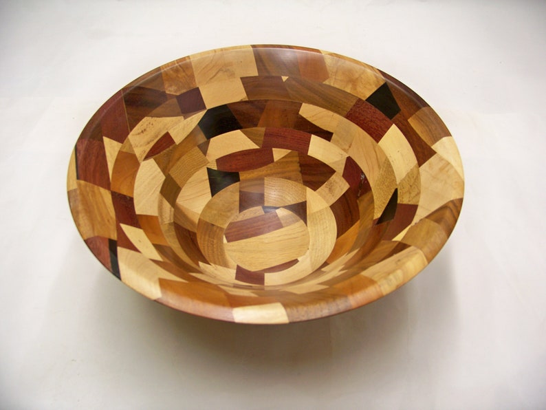 11 Segmented Wooden Bowl. Mixed Woods of the World. - Etsy