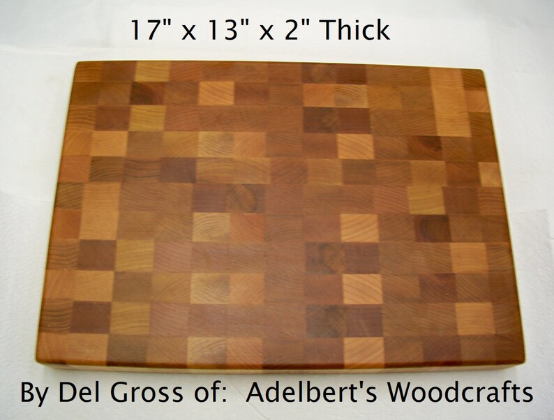 Extra Large Rustic Hard Maple End Grain Cutting Board-butcher - Etsy