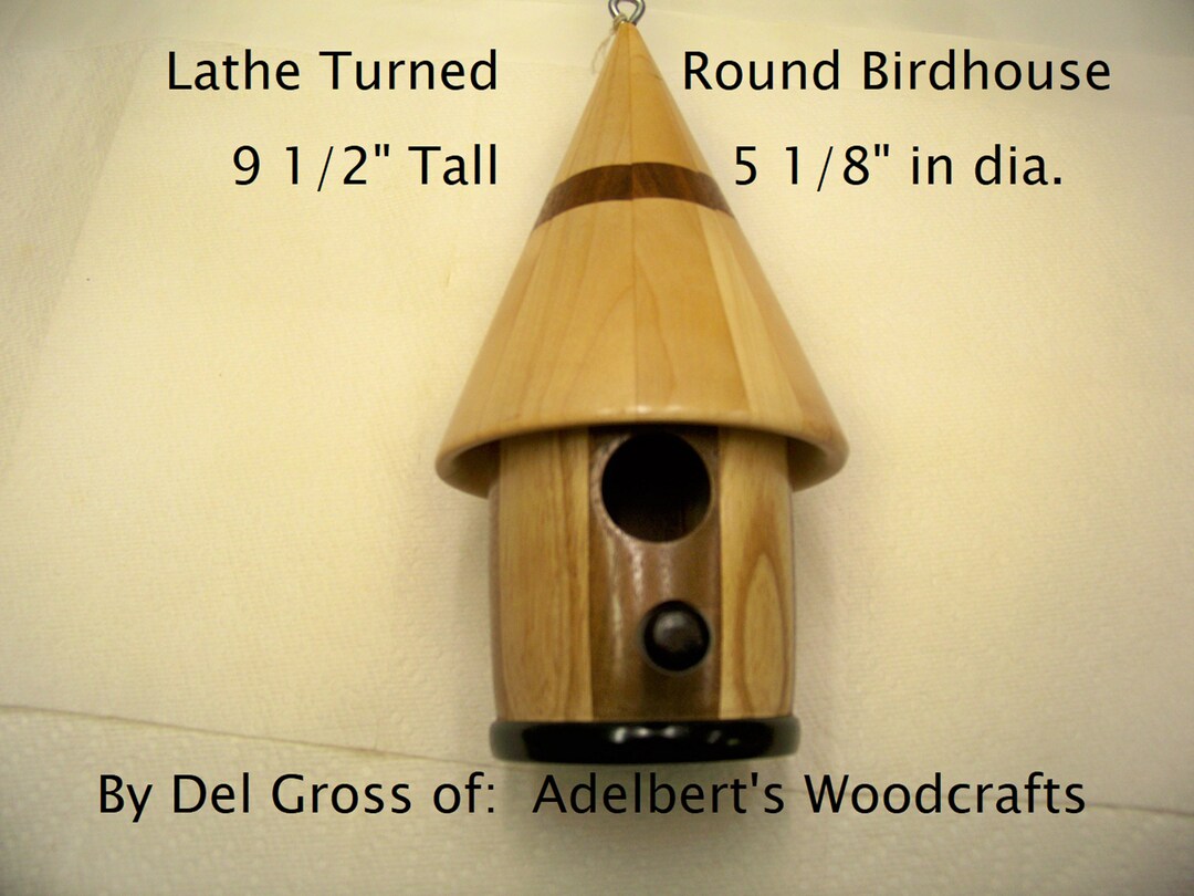 Bird House, Beautiful Segmented Full Size Lathe Turned Cone Head Bird ...