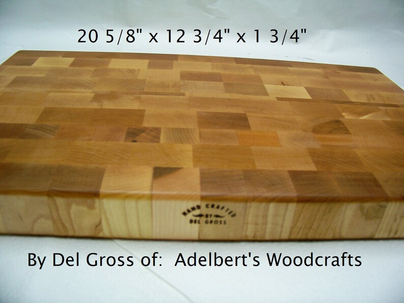 Extra Large Rustic Hard Maple End Grain Cutting Board-butcher - Etsy