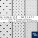Minimalist Black Lace Overlays: Net Mesh, Dots, Transparent Background ...