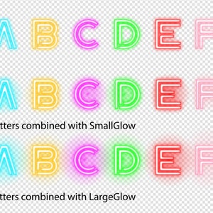 Pink Neon Glow Letter Clipart, Magenta Neon Alphabet,pink Neon ...