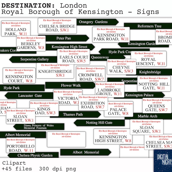 Street Sign Clipart - Etsy