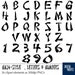 Ninja Alphabet Clipart: Letters & Numbers PNG (digital Download) - Etsy