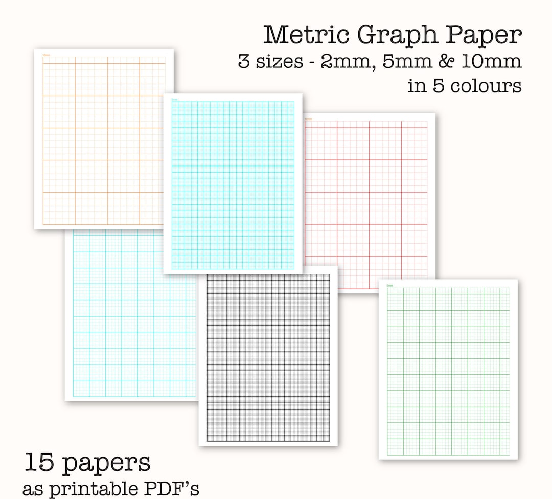 15 Metric Scale Graph Papers Centimetre Graph Paper Digital Graph Paper ...