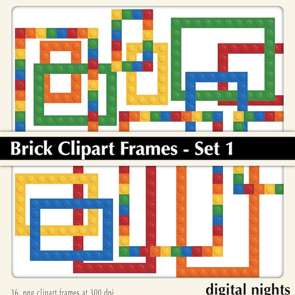 Building Brick Clipart - Etsy