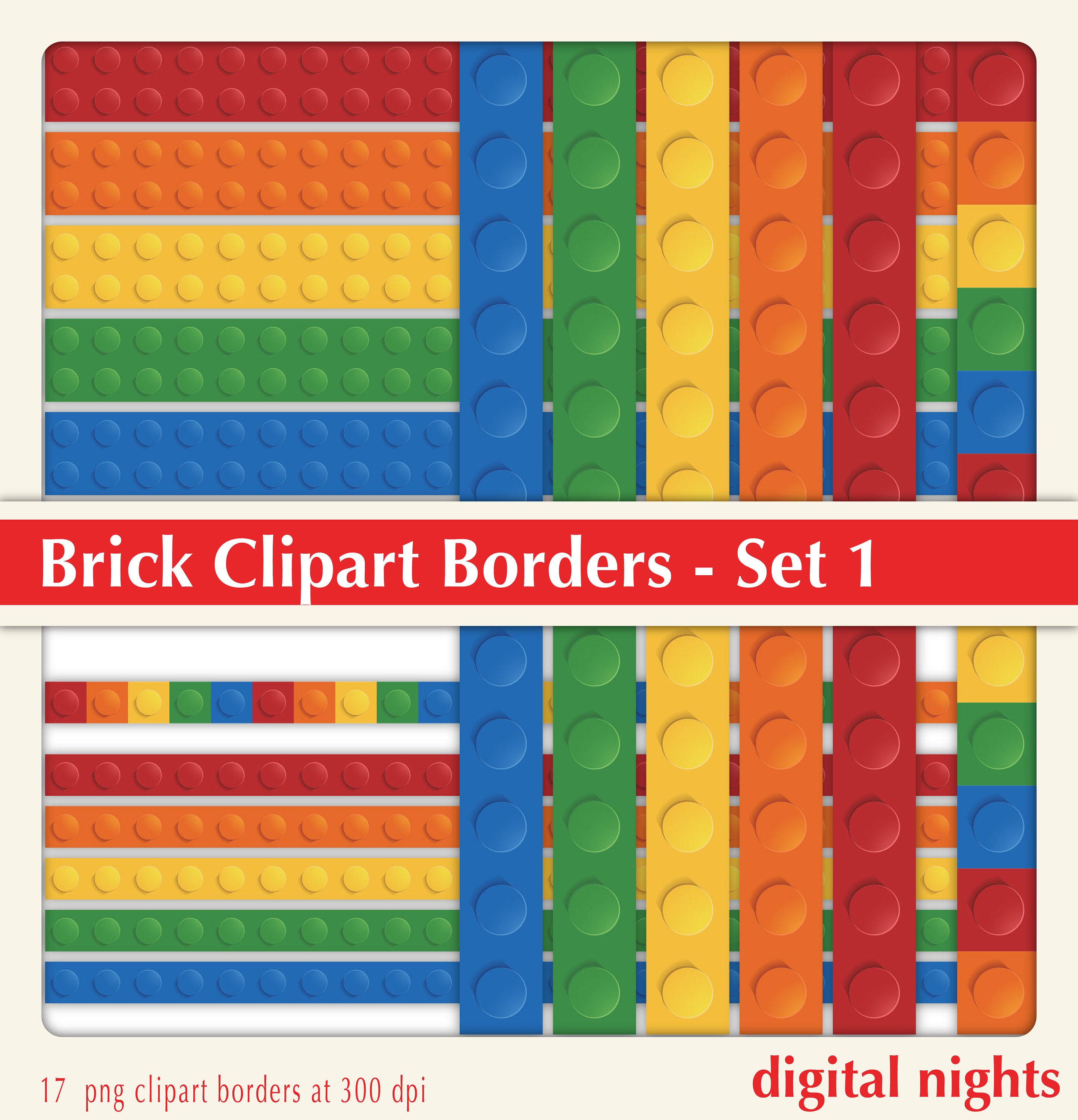 Lego Brick Border Clip Art