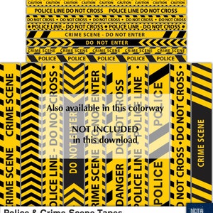 Crime Scene and Danger Tapes - Digital Borders - 12" Clipart Borders ...