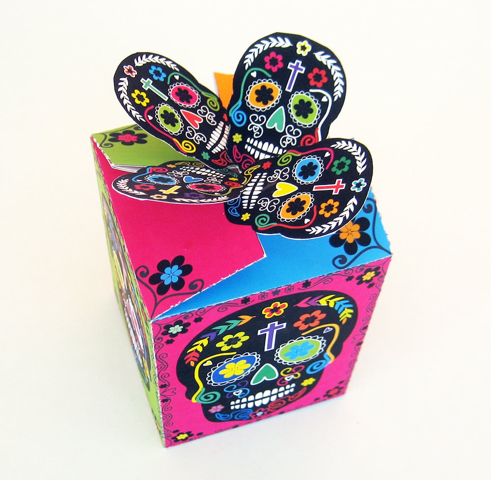Día De Los Muertos Gift or Treat Box Day of the Dead | Etsy