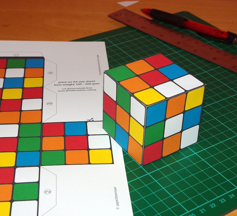 Rubik's Cube Style Gift Box Favor Box Treat Box | Etsy Rubik's Cube Style Gift Box Favor Box Treat Box | Etsy
