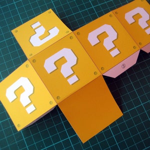 Yellow Question Box - Favor Box, Treat Box - Printable PDF, Instant ...