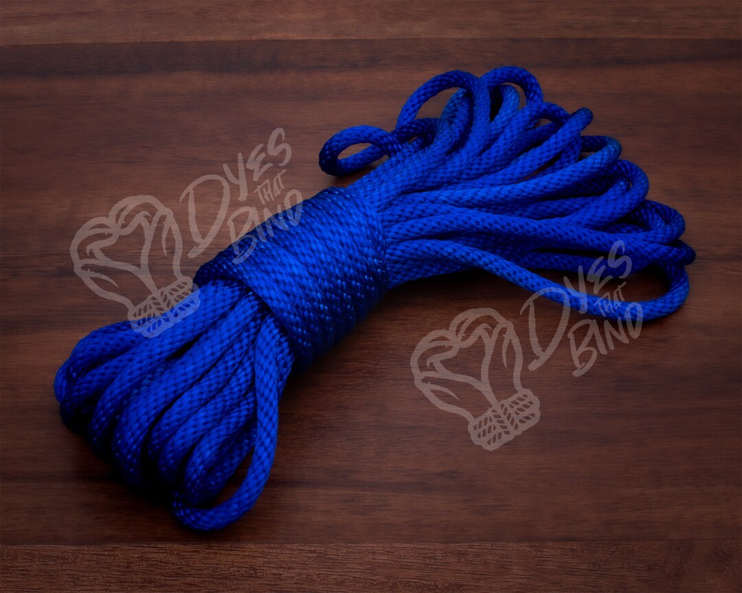Sapphire Blue Silky Solid Braid Nylon Shibari Rope - Etsy