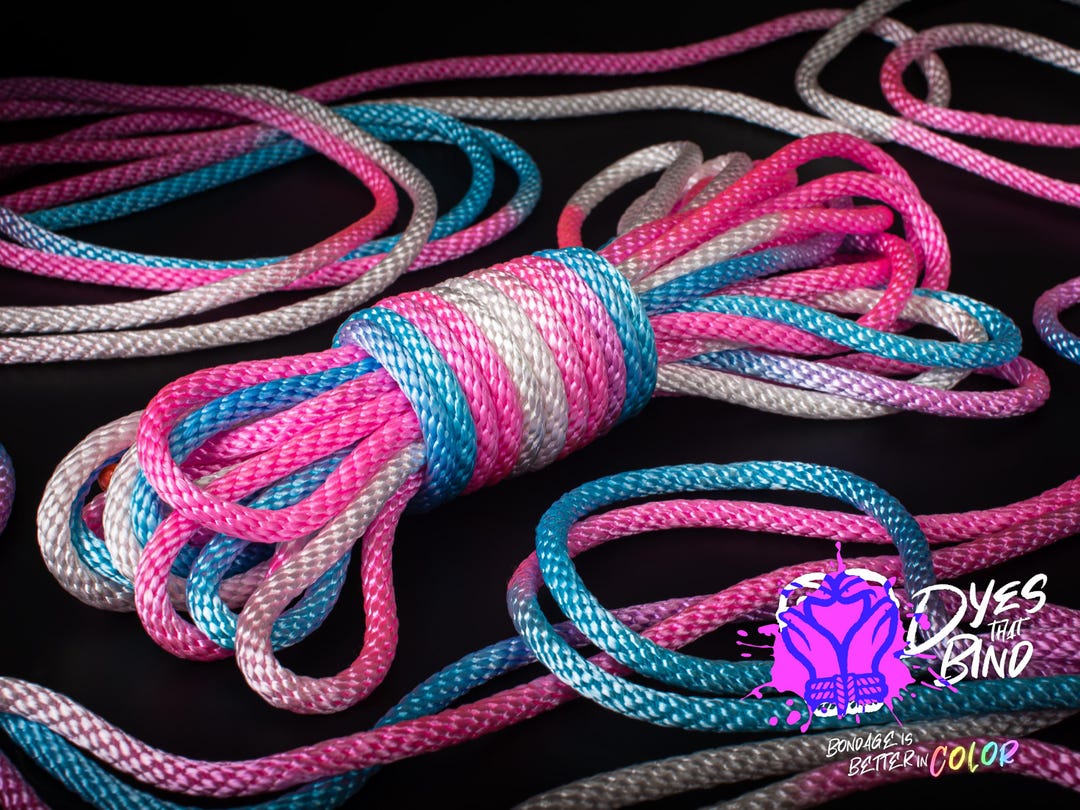 Trans Pride Silky Solid Braid Nylon Shibari Rope - Etsy
