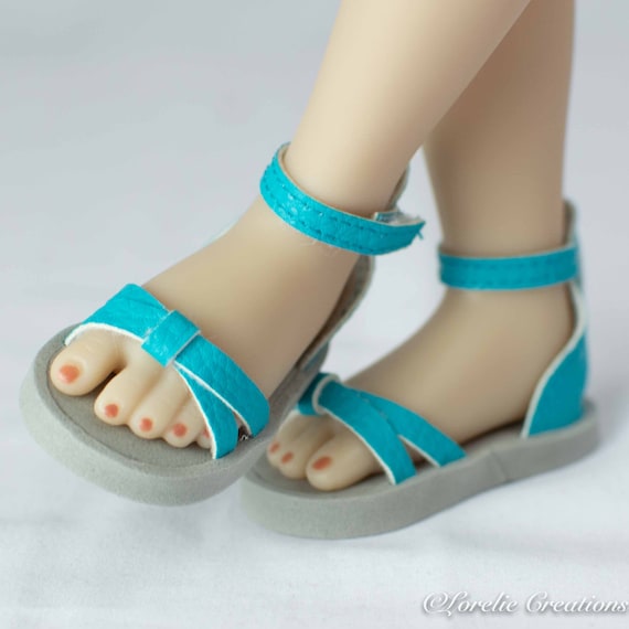 Ruby Red Fashion Friends Doll Shoes SANDALS Flats in TEAL Faux - Etsy