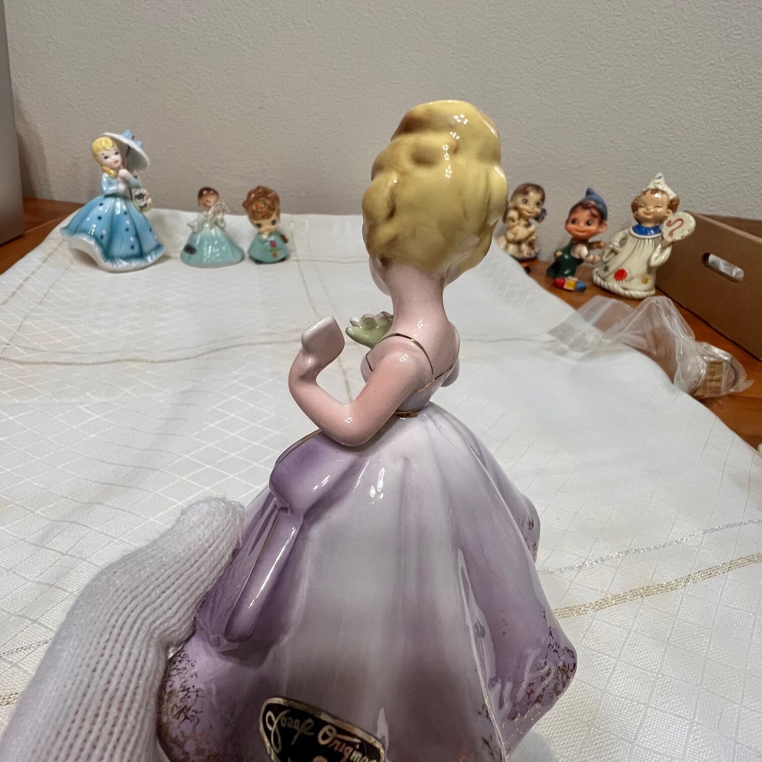 Vintage Josef Originals FIRST FORMAL Purple Prom Girl MEG, Ceramic ...