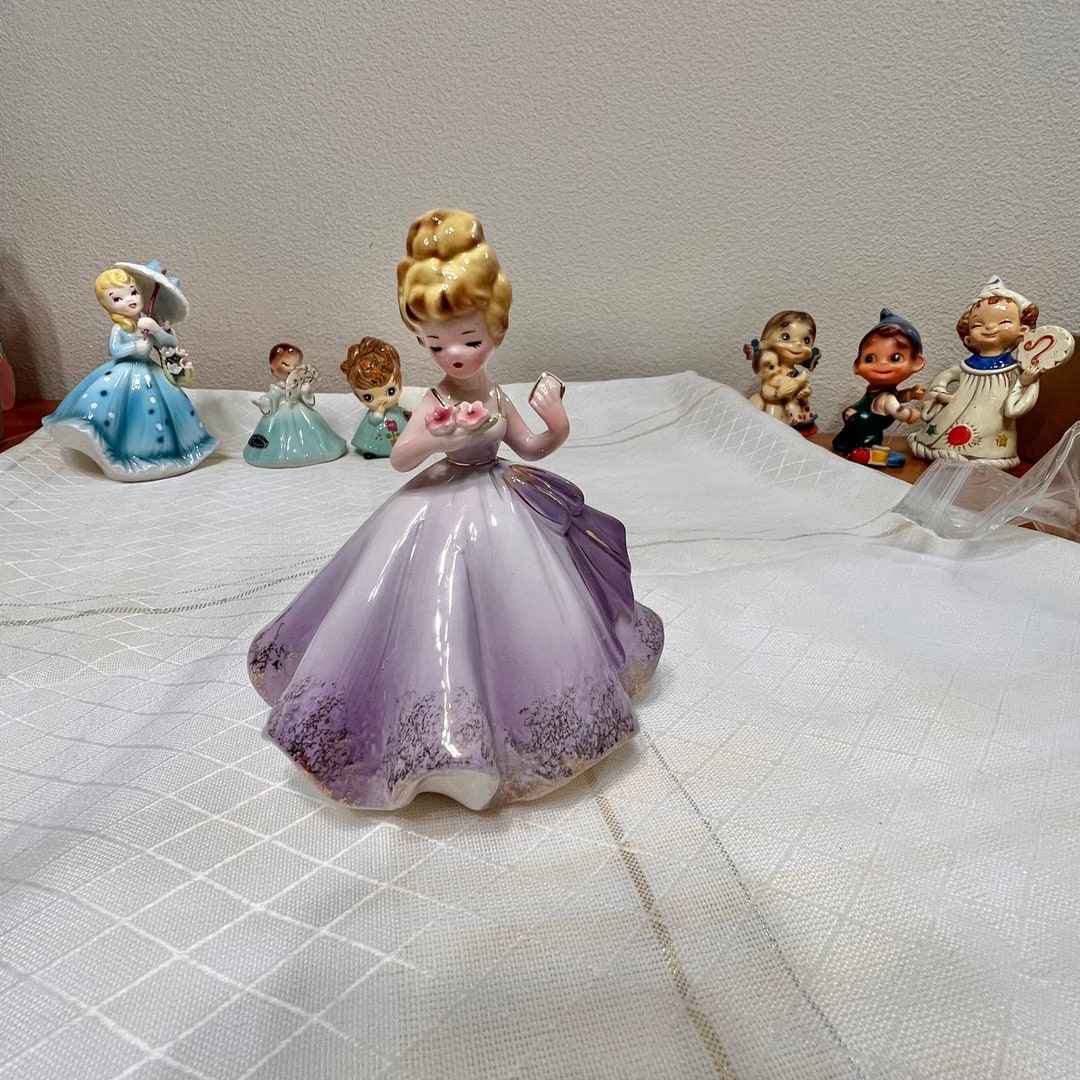 Vintage Josef Originals FIRST FORMAL Purple Prom Girl MEG, Ceramic ...