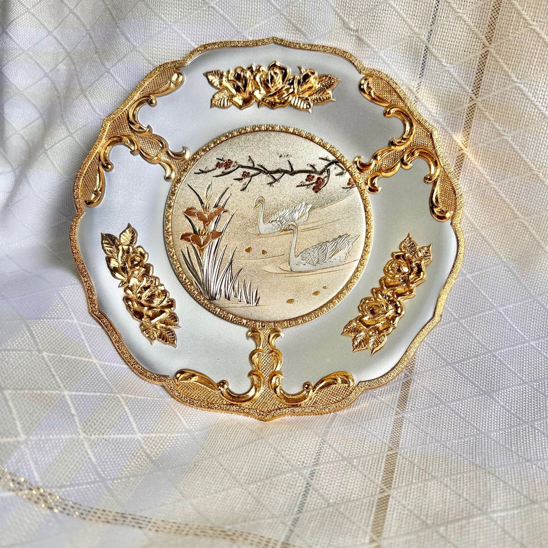Sakura Japanese Vintage Musical Plate, as Time Goes by Song, Made in ...