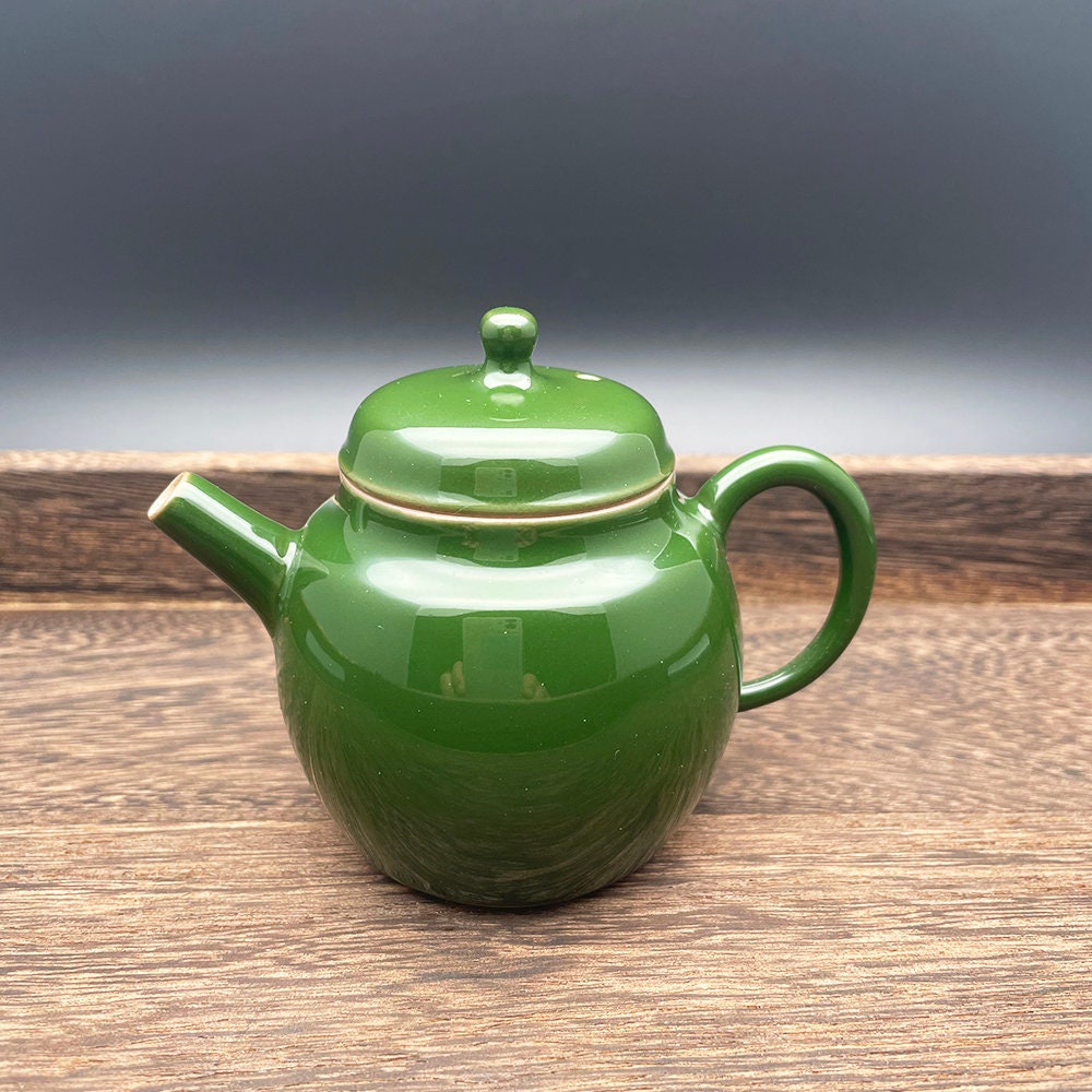 Emerald Teapot Retro Personal Filter Small Teapot Household Ceramic ...