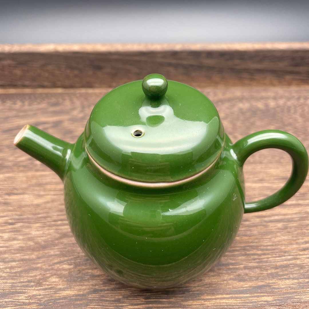 Emerald Teapot Retro Personal Filter Small Teapot Household Ceramic ...