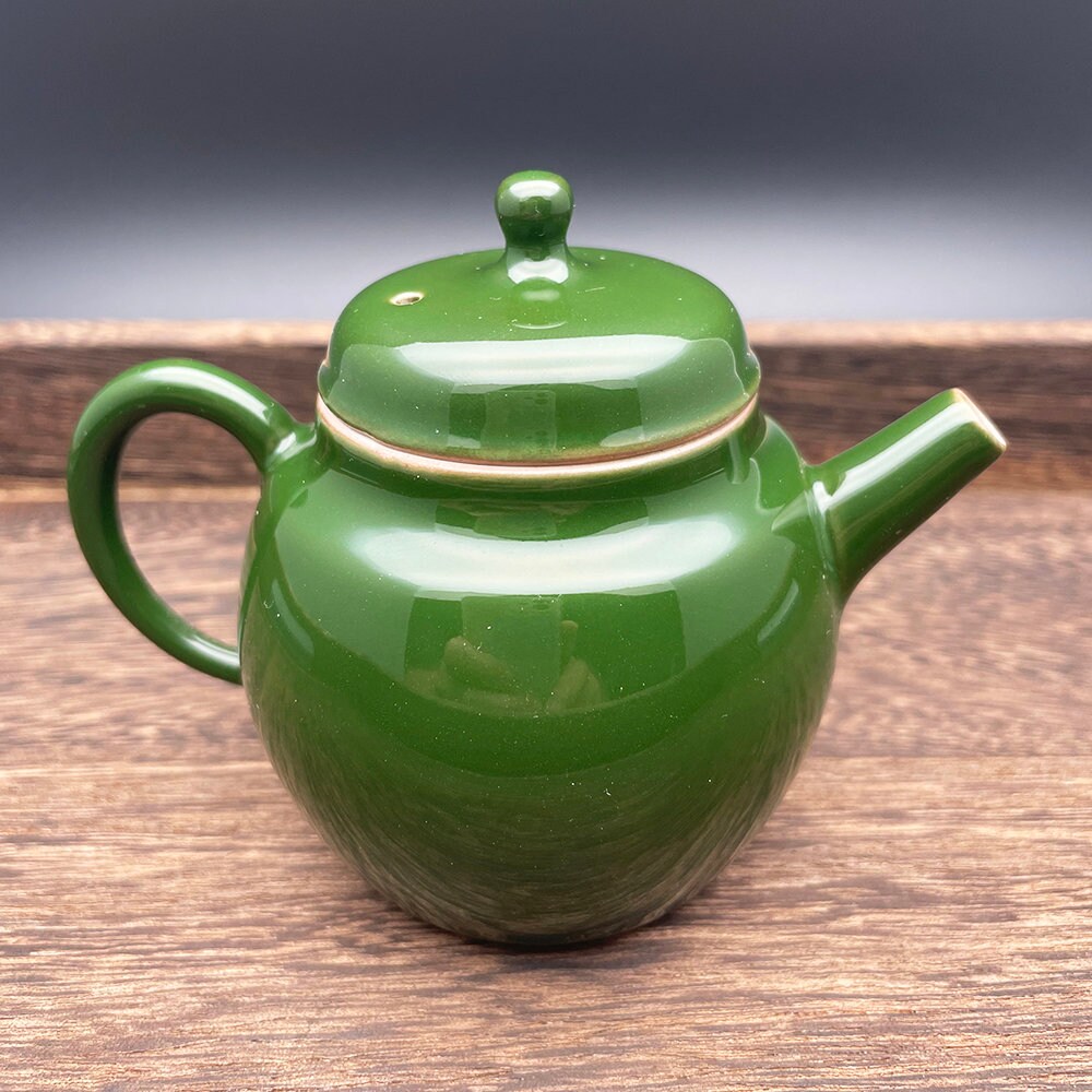 Emerald Teapot Retro Personal Filter Small Teapot Household Ceramic ...