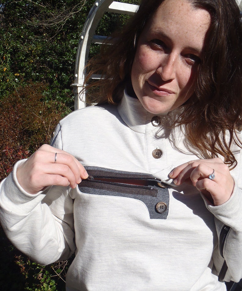 Specialty Sweater [right Chest Zipper] Clothing to Fund Cancer Research ...