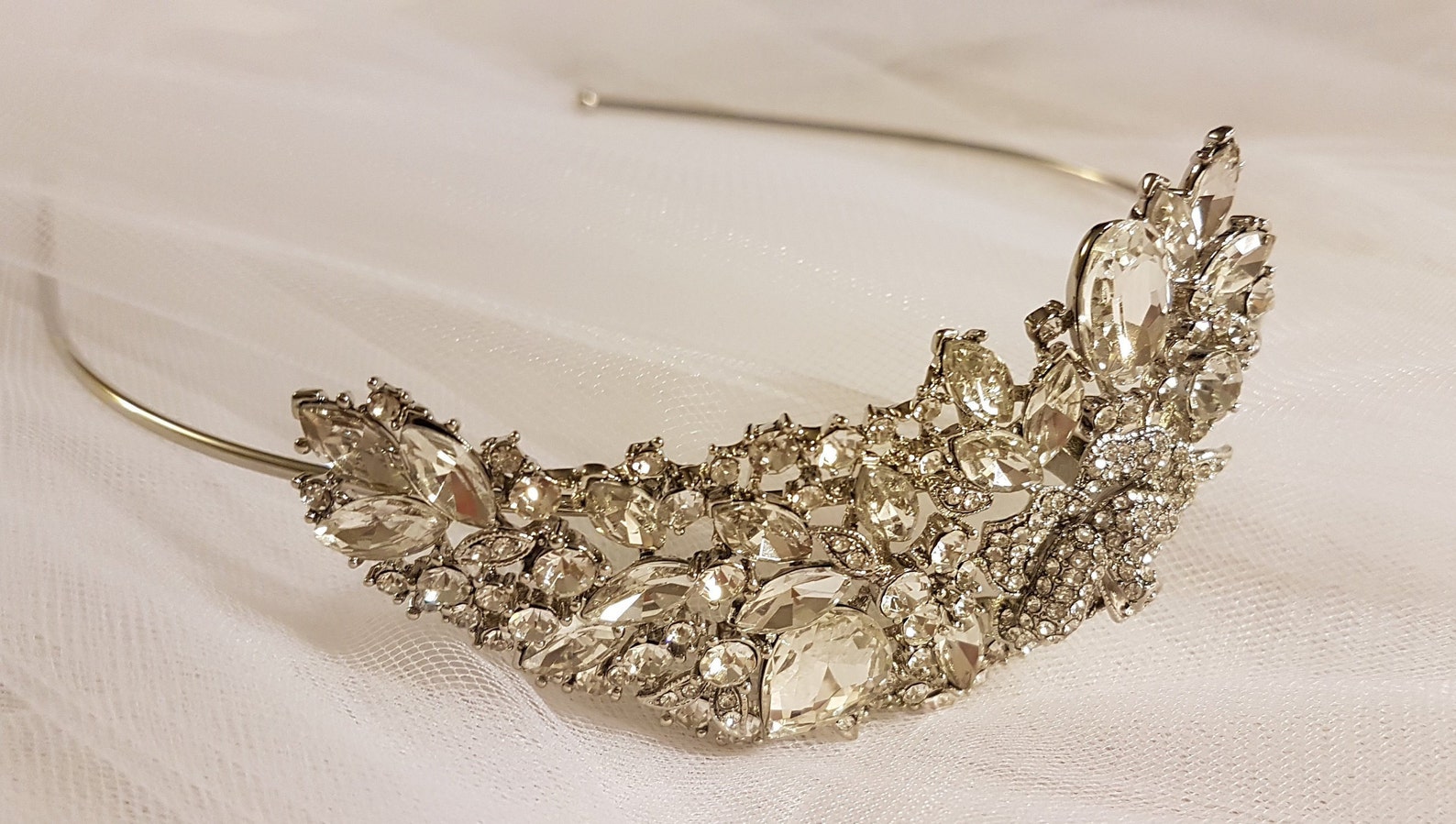 1920s Inspired Side Tiara Headband Exquisitely Precious Side - Etsy UK