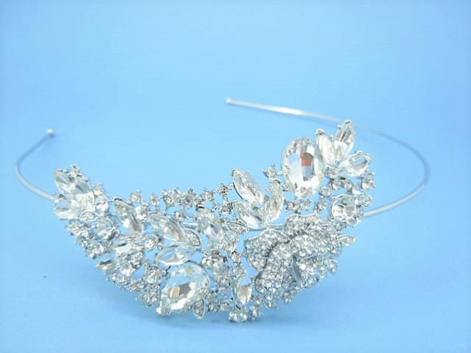 1920s Inspired Side Tiara Headband Exquisitely Precious Side - Etsy UK