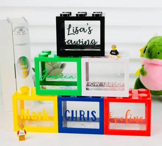 Personalised LEGO Money Box | Etsy Australia