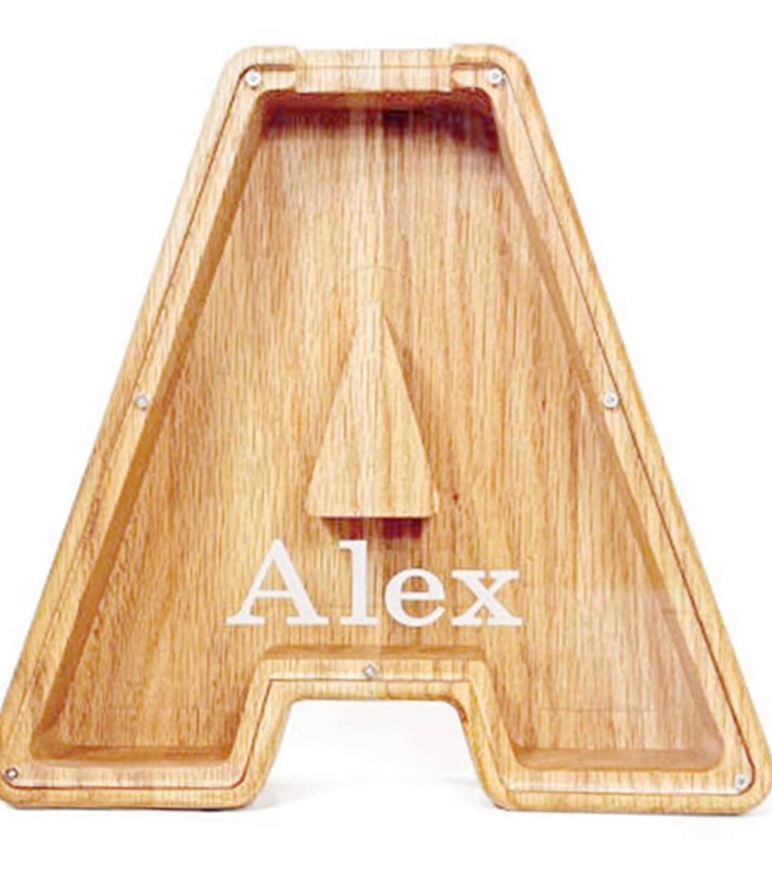 Personalised Wooden Letter Money Box - Etsy Australia
