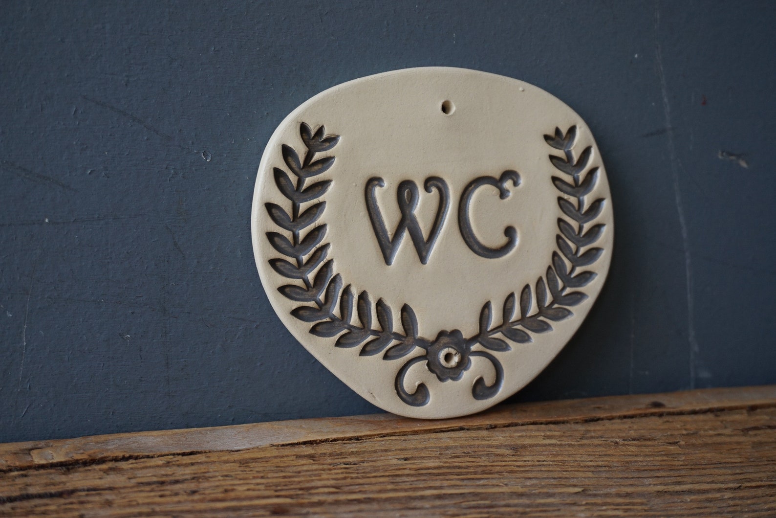 WC Sign / Ceramic Sign / Bathroom Sign / Door Plaque - Etsy