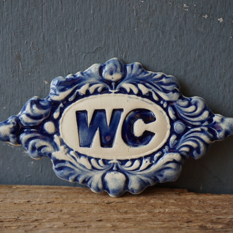 Wc Sign - Etsy
