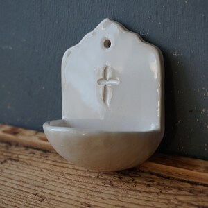 Set of 5 Made to Order Ceramic HOLY WATER FONT / Baptism Gift ...