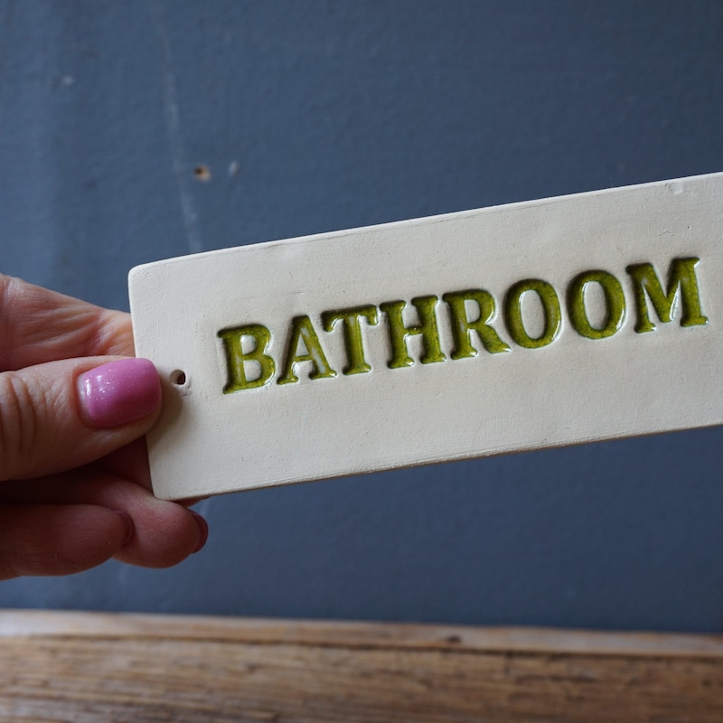 Bathroom Signs - Etsy