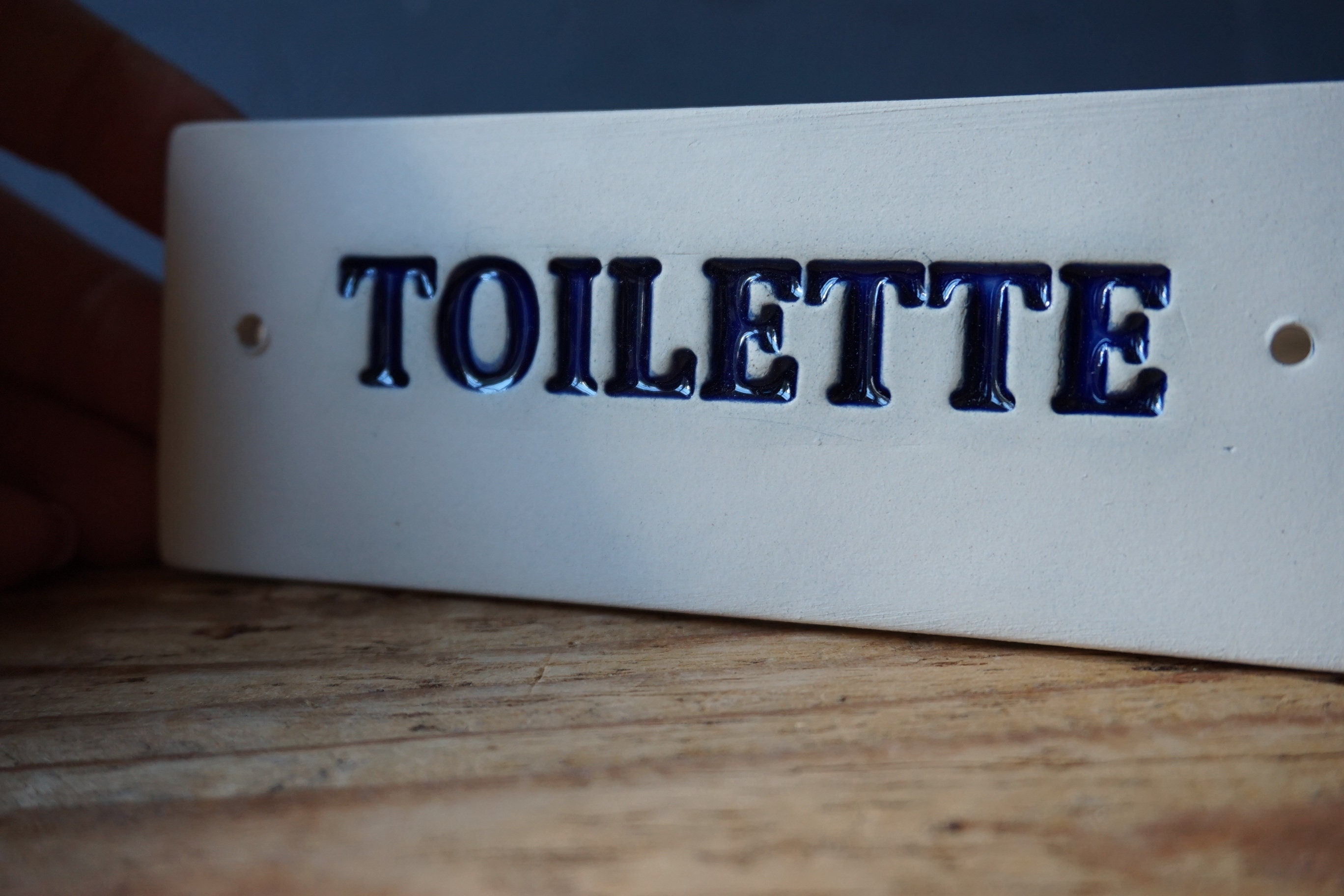 Letrero toilette / letrero WC / letrero de cerámica / letrero - Etsy México