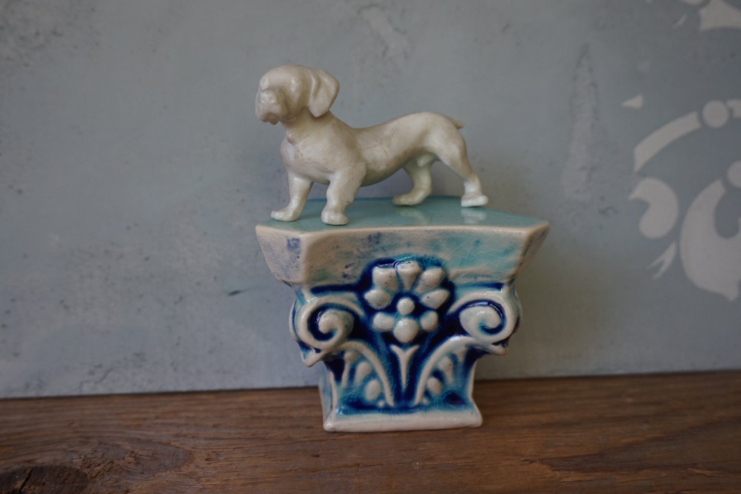 Ceramic Column Capital Wall Display Shelf: Shabby Chic Miniature Wall ...