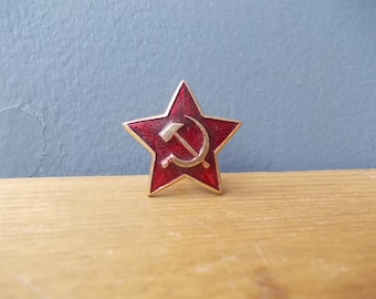 Soviet Red Star Pin - Etsy
