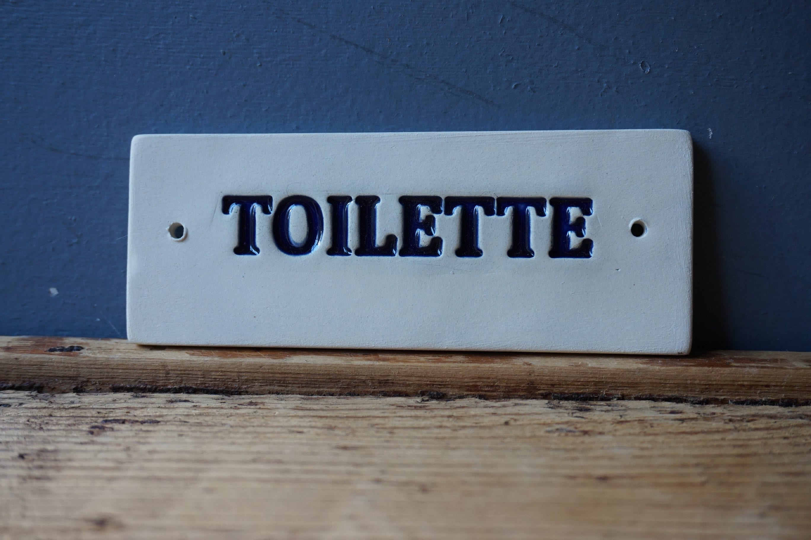 Letrero toilette / letrero WC / letrero de cerámica / letrero - Etsy México