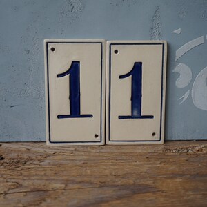 Ceramic Door Numbers / Address Number Tile / Home Décor - Etsy