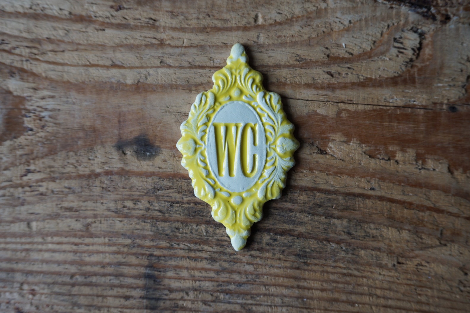 WC Sign / Ceramic Sign / Bathroom Sign / Door Plaque - Etsy