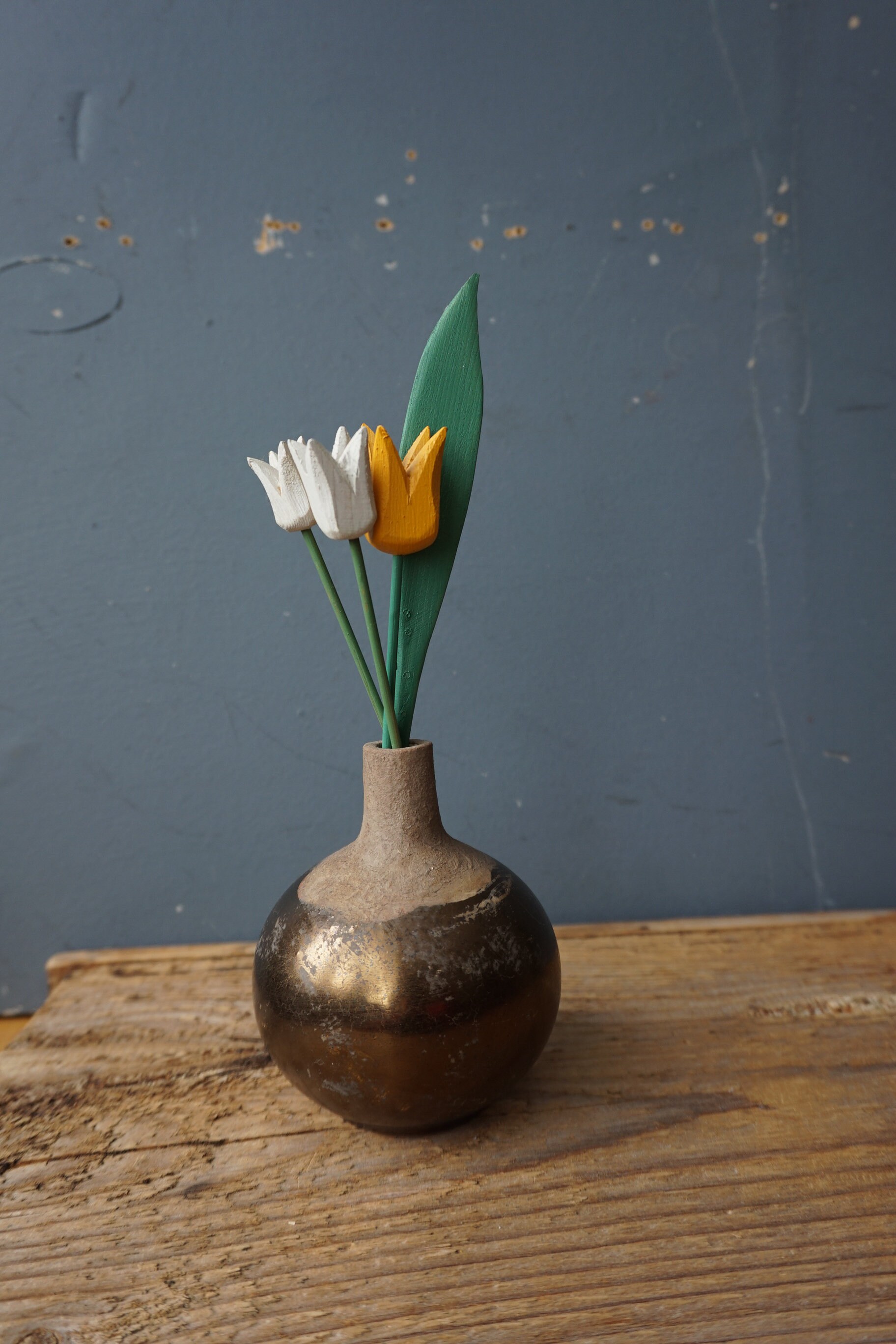 Vintage ceramic VASE / Tiny Vase / Small One flower Vase | Etsy
