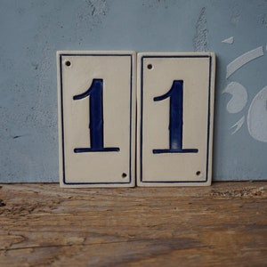 Ceramic Door Numbers / Address Number Tile / Home Décor - Etsy