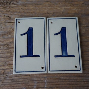 Ceramic Door Numbers / Address Number Tile / Home Décor - Etsy