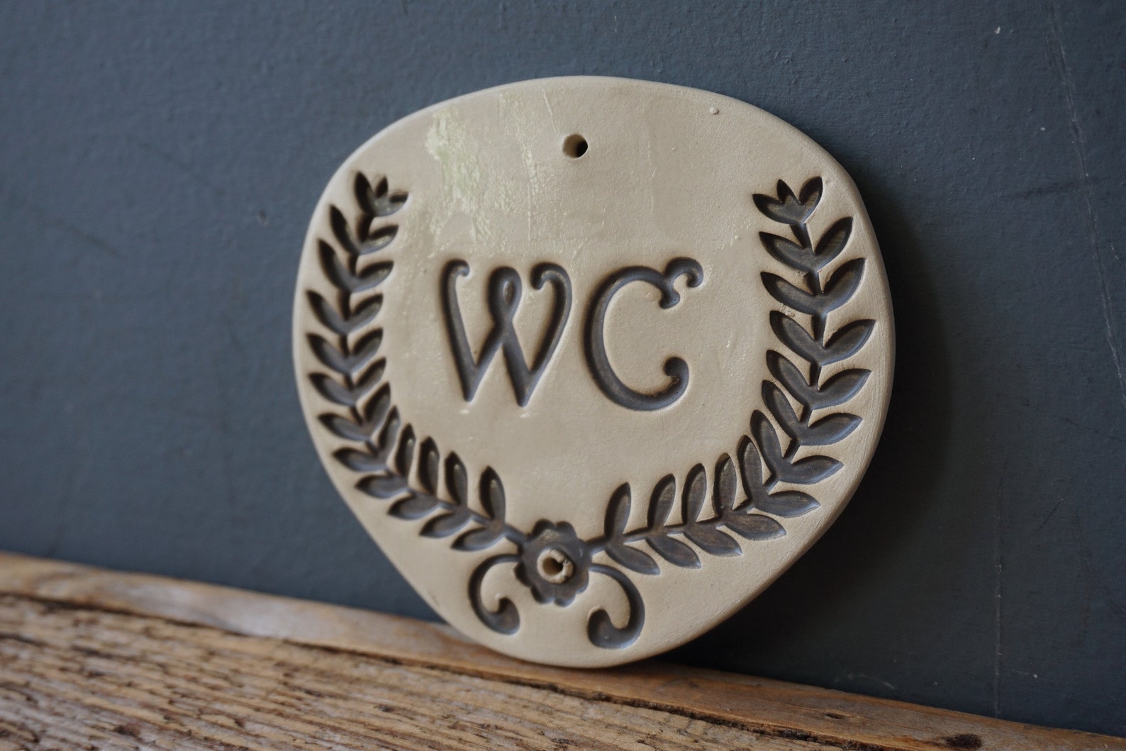 WC Sign / Ceramic Sign / Bathroom Sign / Door Plaque - Etsy