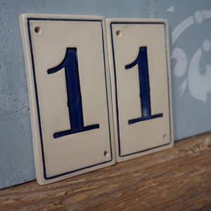 Ceramic Door Numbers / Address Number Tile / Home Décor - Etsy